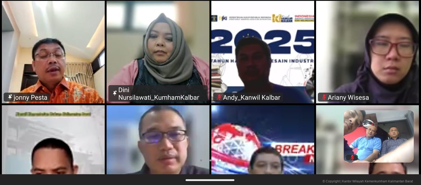 Apel Pagi Virtual Pegawai Kemenkum Kalbar: Penegasan Produktivitas dan ...