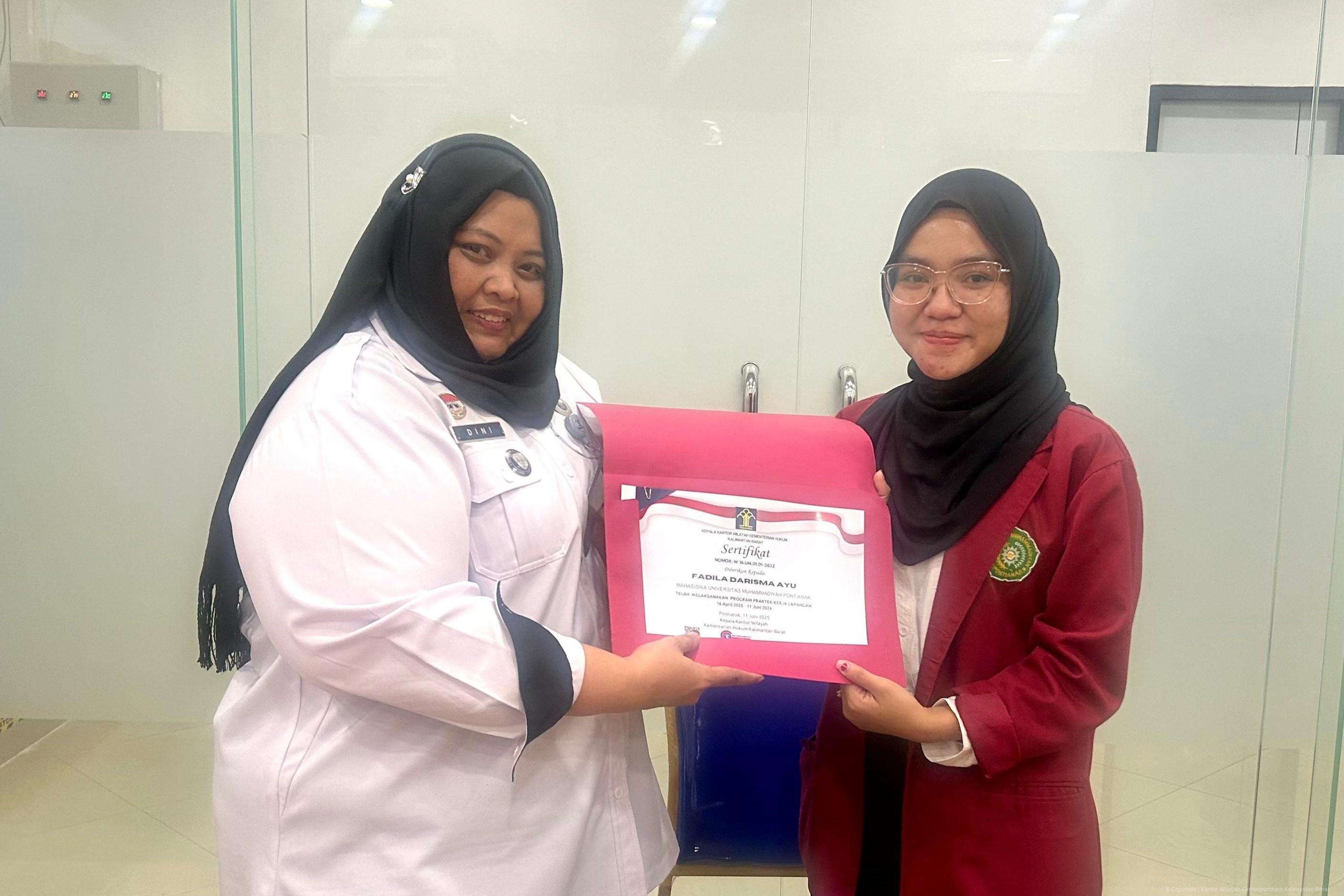 Kanwil Kemenkum Kalbar Lepas Mahasiswa Magang Universitas Muhammadiyah ...